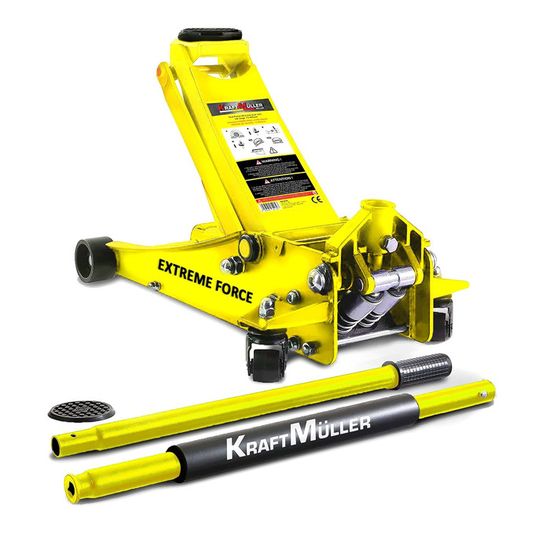 Cric hydraulique Kraft Müller professionnel 2.25T, Haut. de levage 49 ...