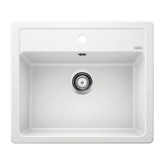 Blanco LEGRA 6 Évier Rectangulaire en Granit pour Meubles Bas de 60 cm ...