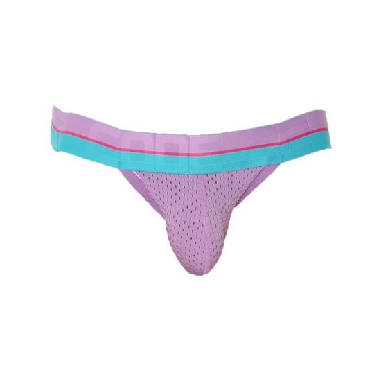CODE 22 - Sous-vêtement Hommes - Jockstrap Homme - Bright Mesh Jockstrap Grape - Rose - 1 x Rose ...