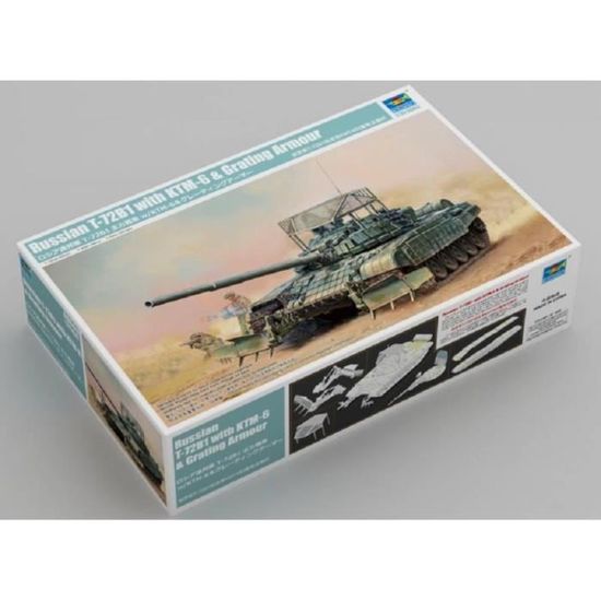 TRUMPETER - Maquette Char Russian T-72b1 With Ktm-6 & Grating Armour Trumpeter 09609 1/35ème ...