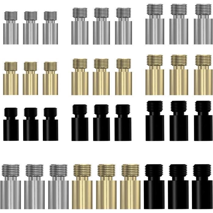 Kit de 36 outils de fléchettes en laiton, 3 couleurs 1,5g-2g-2,5g-3g ...