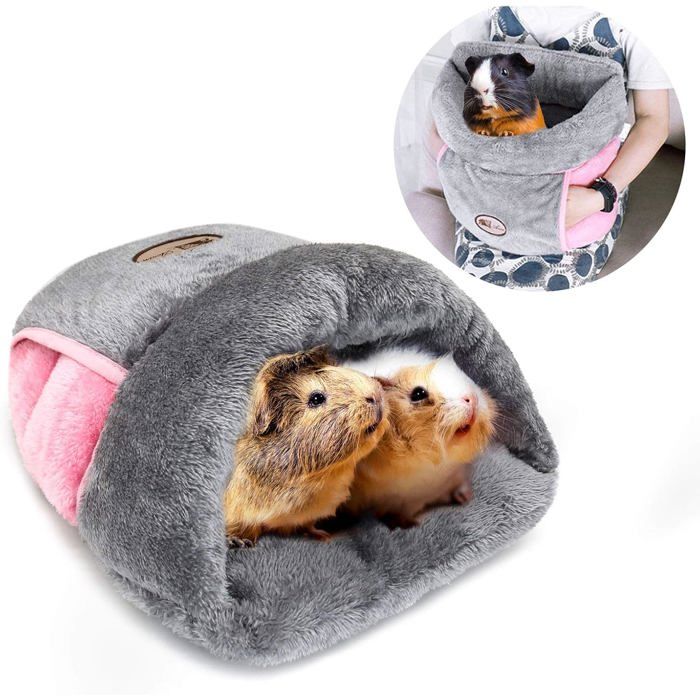 RANYPET Lit Cochon d'Inde, Cabane Cochon d'Inde avec Coussin Amovible ...