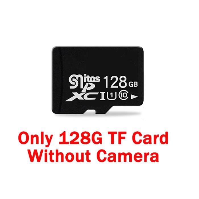Seulement carte TF 128G avec carte TF 128-Appareil photo numérique Portable avec écran HD de 2.4 ...