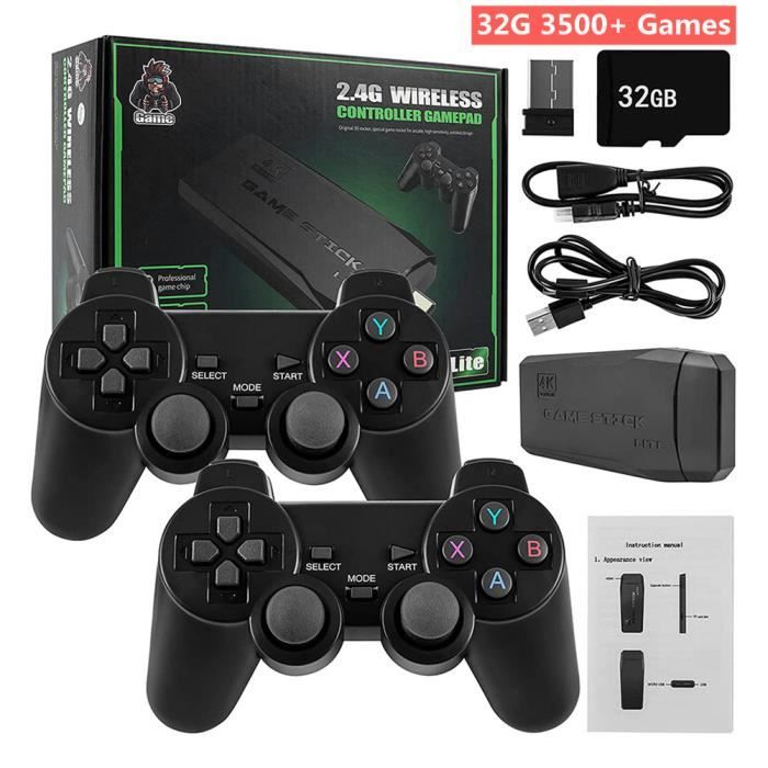 M8 32G - Console de jeu vidéo rétro sans fil, 2.4G, TV 4K HD, 50 émulateurs, plus de 40000 jeux ...