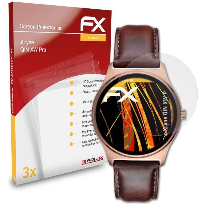 Film de protection montre connectée atFoliX compatible avec XLyne QIN ... Film de protection montre connectée atFoliX compatible avec XLyne QIN ...