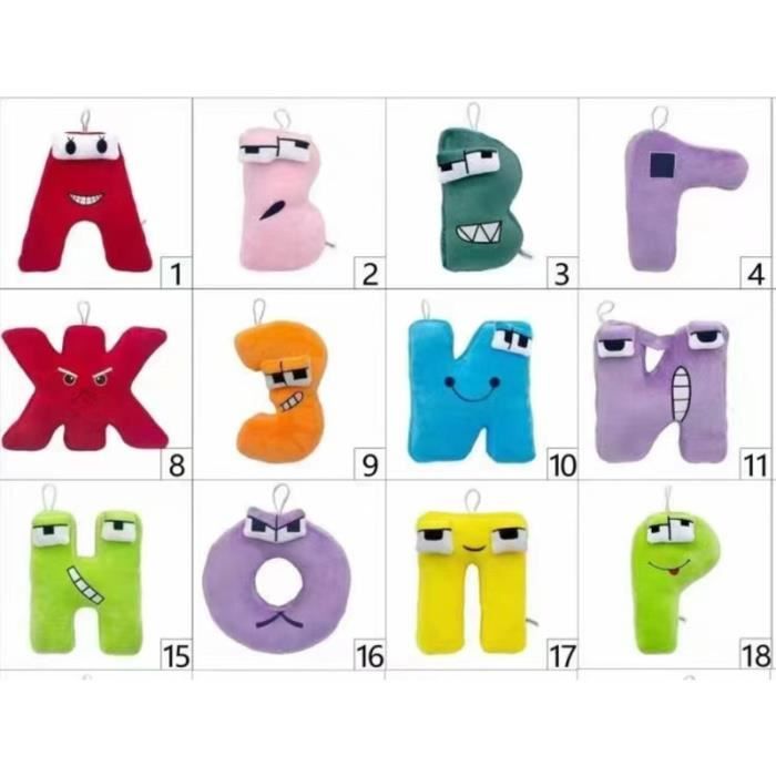 12 pièces - Russian Alphabet Lore Plush Russian Letter Plush Toys Set ...