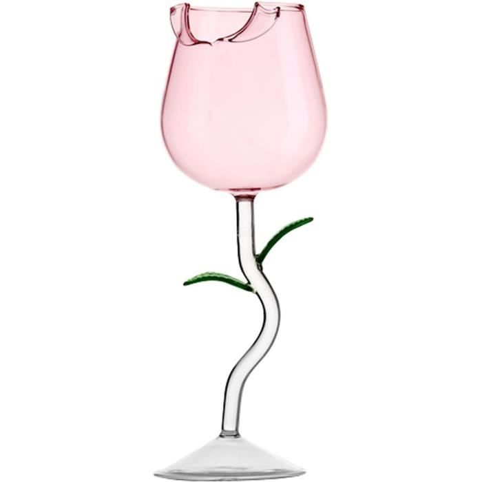 Verres À Champagne Rosés,Verre À Vin En Fleur Rose Résistant À La ...