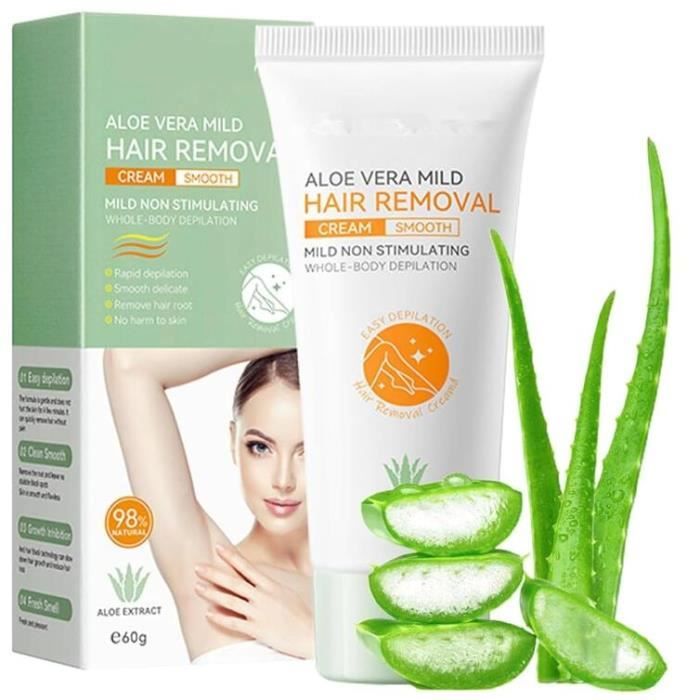Crème Dépilatoire à l'Aloe Vera,Crème Dépilatoire Intime,Crème ...