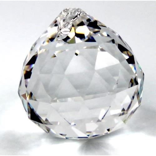 Boule Cristal à facettes 40mm - Lead Crystal 30% PbO - Feng Shui A96 ...