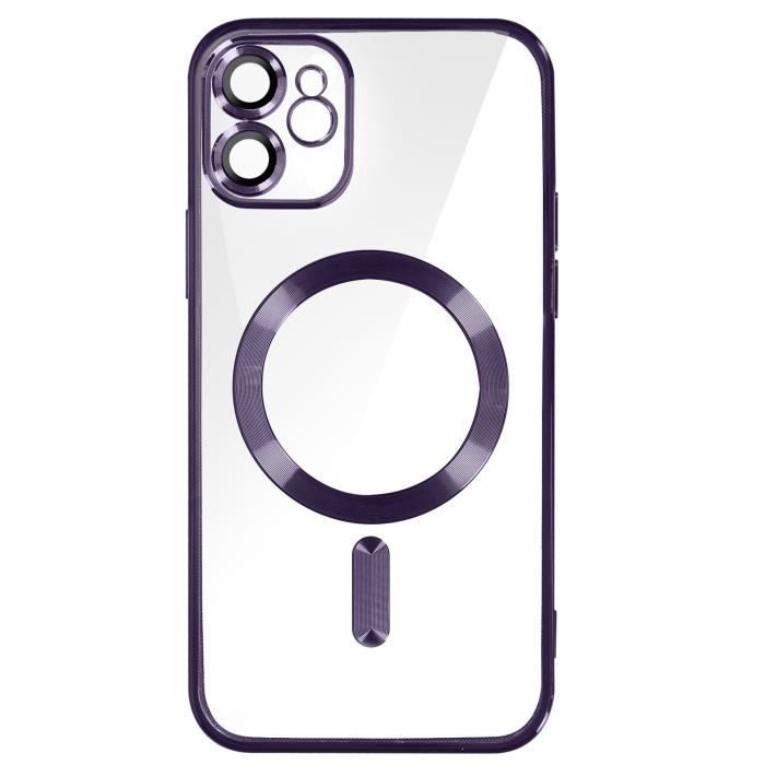 Coque MagSafe - Apple - iPhone 11 - Silicone Violet - Design Stylé ...