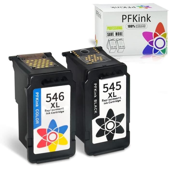 Cartouches D'Encre Remplacement Pour Pg-545 Cl-546 Xl Pour Pixma Mx495 ...