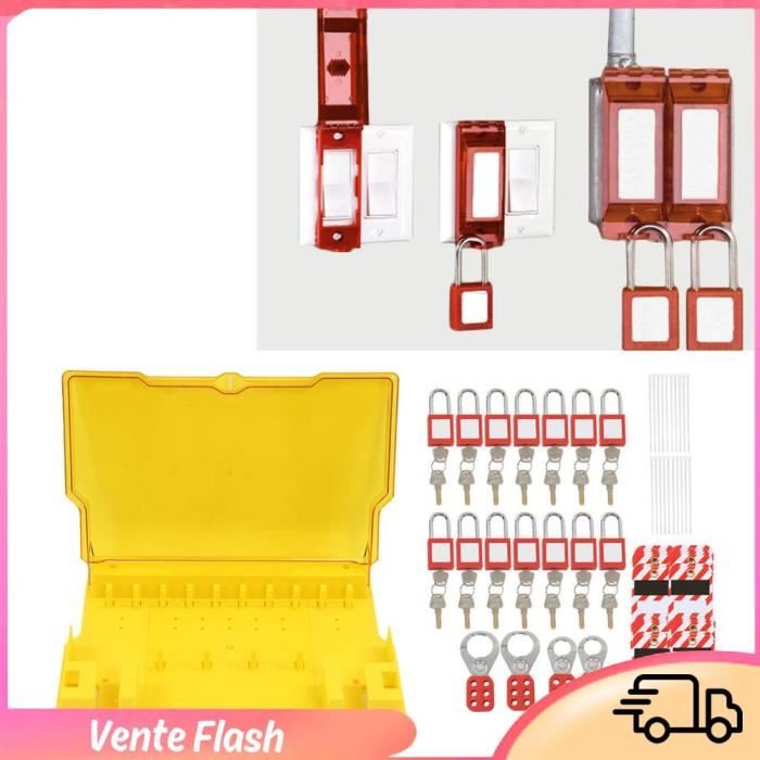 Dilwe Station de lock-out étiquette Lockout Tagout Station Cadenas Key ...