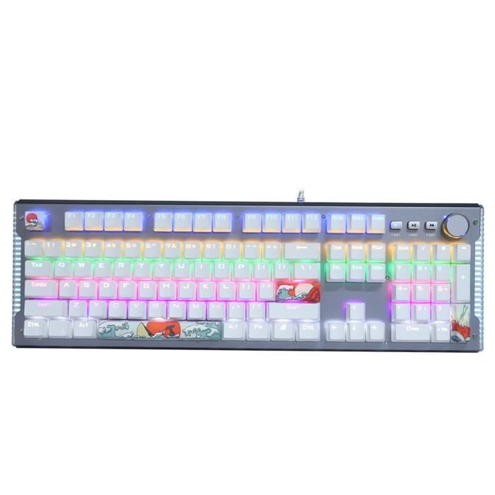 GOTOTOP clavier de jeu Clavier mécanique Punk Gaming USB E-Sports Games ...