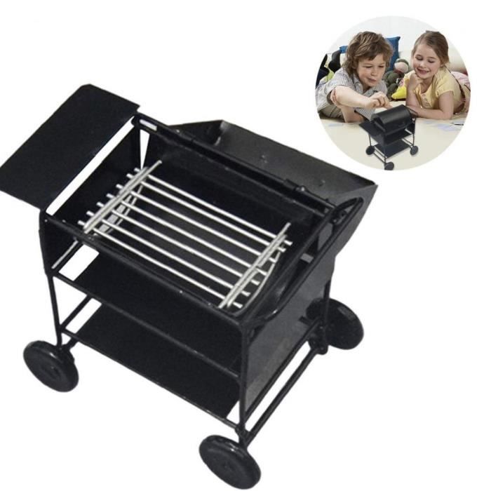 Mini BBQ Miniature Miniature Barbecue Grill Tiny Dollhouse Rôtisseur ...
