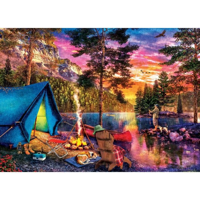 Puzzle 1000 pièces : Realtree - Coucher de soleil d'été sans fin ...