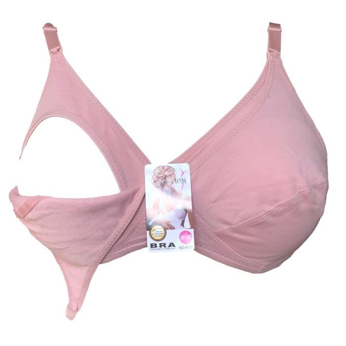 Soutien gorge allaitement 90C rose sans armatures non rembourré lingerie femme Rose - Cdiscount ...