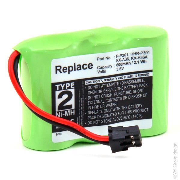 NX - Batterie téléphone fixe 3.6V 600mAh Conn -... - Cdiscount Téléphonie