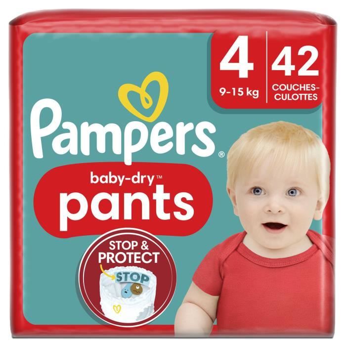 LOT DE 3 - PAMPERS - Baby-Dry Nappy Pants Culottes taille 4 (9-15kg ...