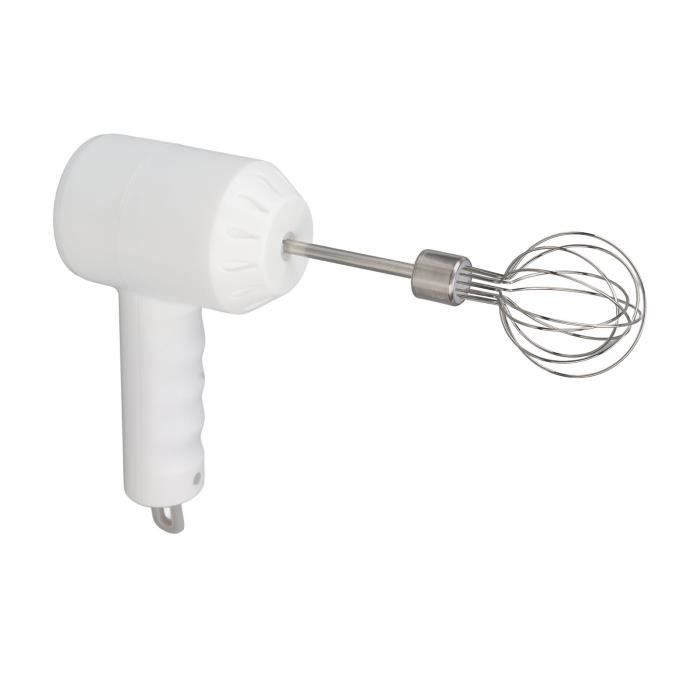 Batteur à main électrique sans fil QIILU - Blanc - Batterie lithium-ion ...