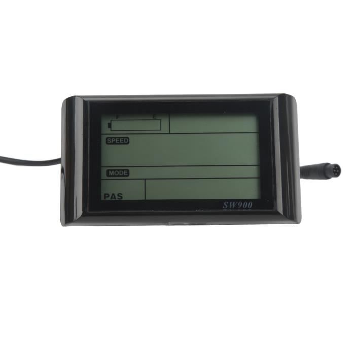 LEX Compteur d'affichage LCD pour vélo électrique Vélo électrique vélo ...