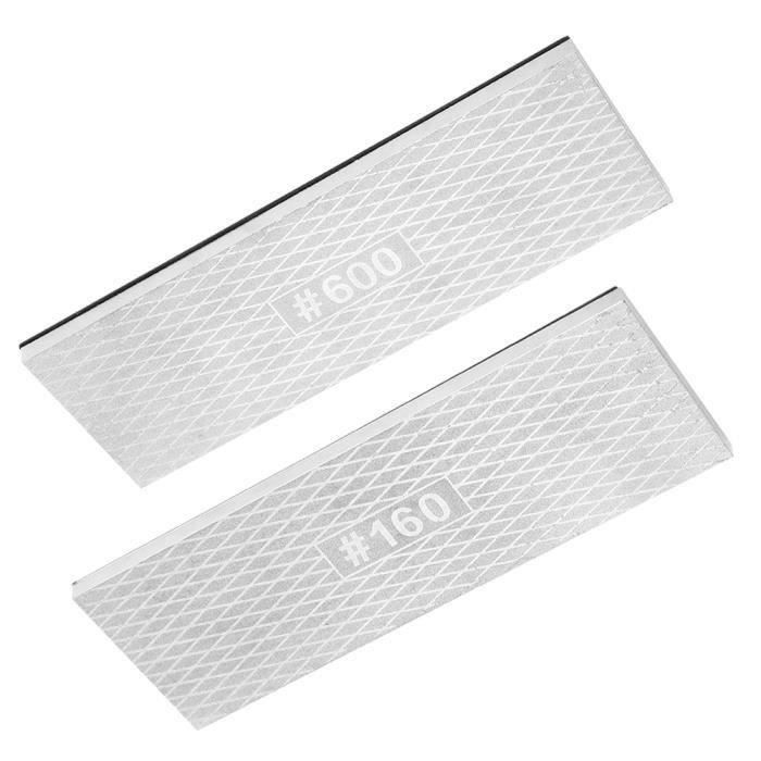 Grain d'affûtage de taille compacte pierre à aiguiser double face 160 ...