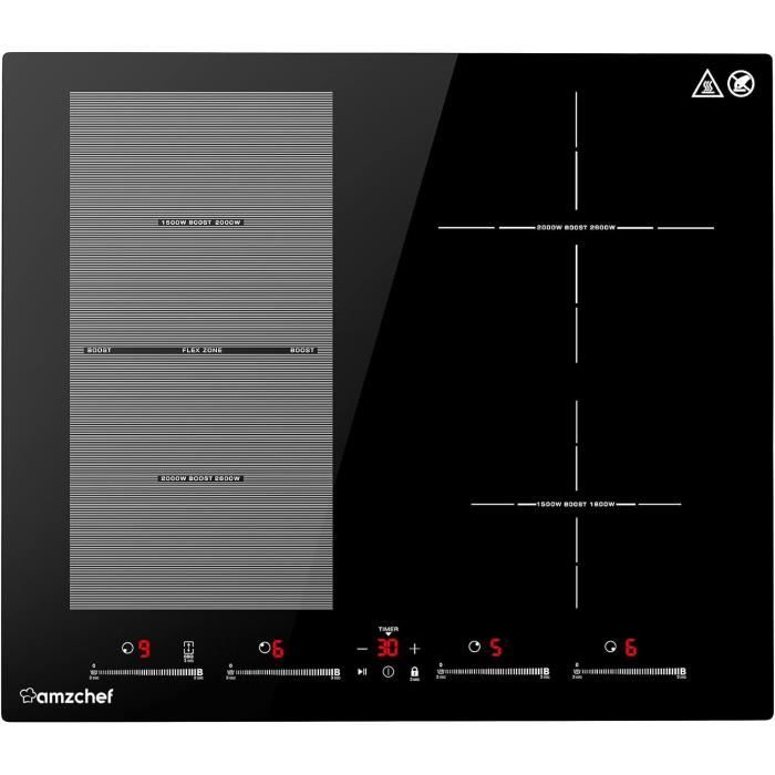Plaque À Induction 60Cm Plaque Induction Electrique Avec 4 Zones Boost ...