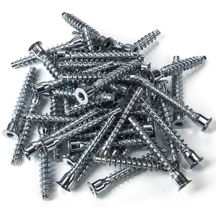 SOTECH 50 pièces Vis d'assemblage SW4 HEX 4 Confirmat Vis de connexion ...