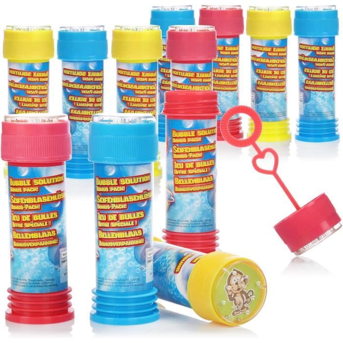 COM-FOUR 12x Bulles de Savon pour Enfants Chaque Bouteille de 50 ML ...