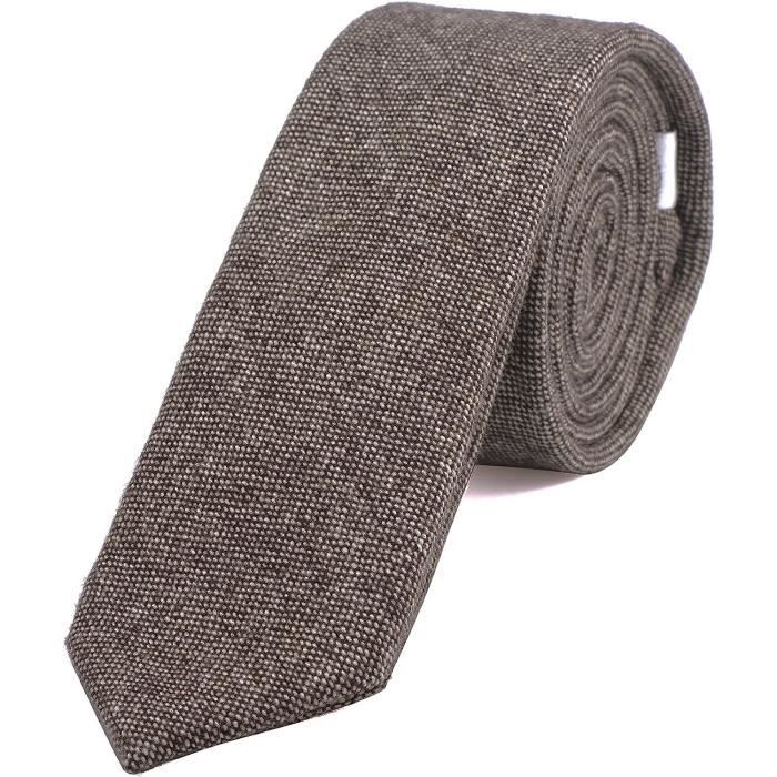 Fine Cravate De Coton Tweed Pour Hommes 6 Cm[H35] - Cdiscount Prêt-à-Porter