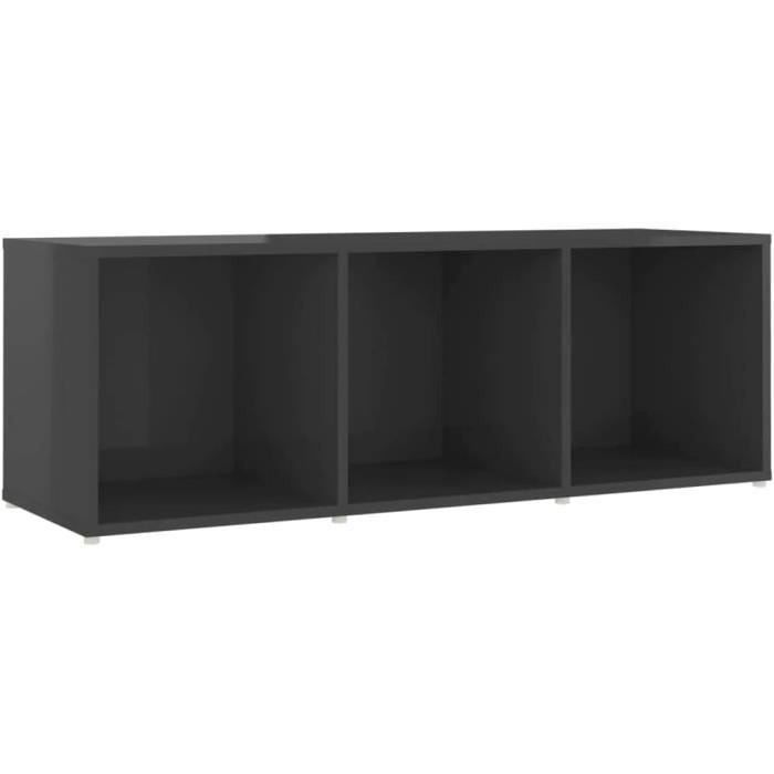 Meuble Tv Centre De Divertissement Armoire Stéréo Avec 3 Compartiments