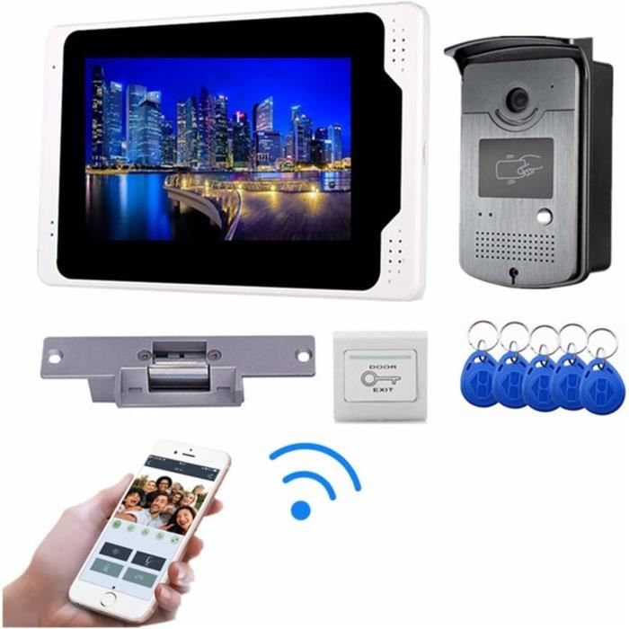 Système D'Interphone Vidéo Wifi Sans Fil Sonnette De Porte Tuya Ip ...