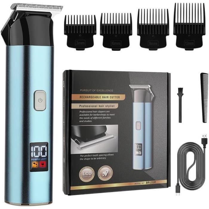 Tondeuse À Cheveux Professionnelle Pour Homme - Kit De Tondeuse À Cheveux Sans Fil Pour Homme ...