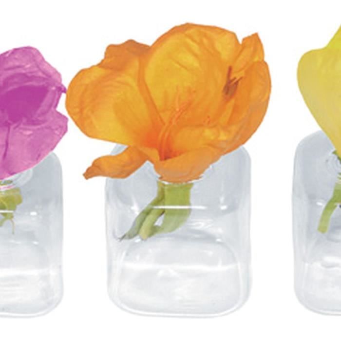 Lot De 12 Vases En Verre En Forme De Vase De Fleurs Pour Décoration De ...