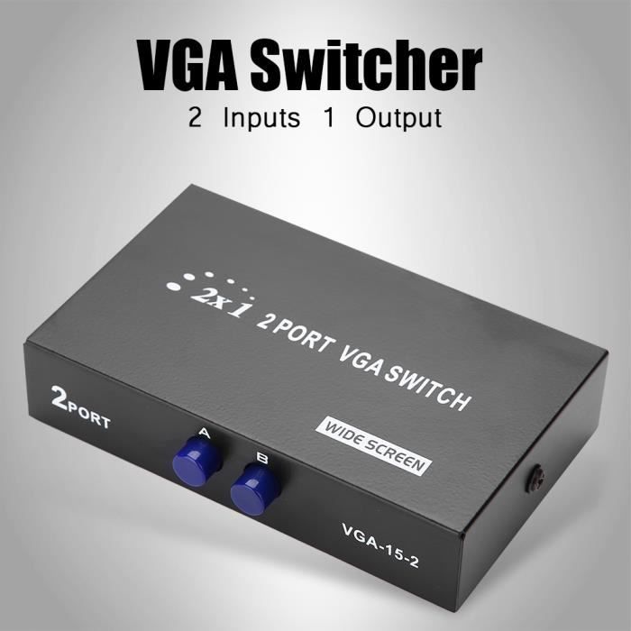 VGA Switcher - VGEBY - AB5817 - Plug and Play - Compatibilité étendue ...