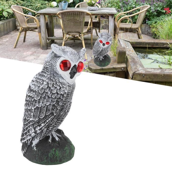 LOR - Hibou pour effrayer les oiseaux Hibou oiseau dissuasif jardin ...