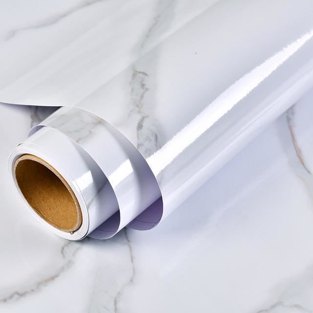 Autocollant mural,Athenian White-70cm x 500cm--Papier peint auto ...