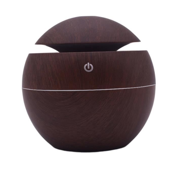 Humidificateur,Dark wood grain--Diffuseur'arôme ultrasonique, humidificateur Usb, silencieux ...