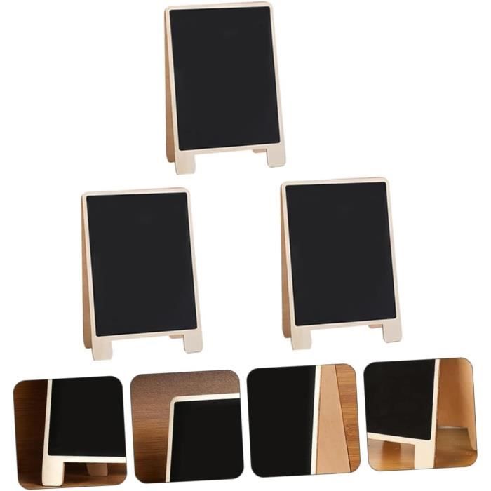 6 Pcs Babillard Mini Tableau Mini Étiquettes Message De Chevalet Noir ...