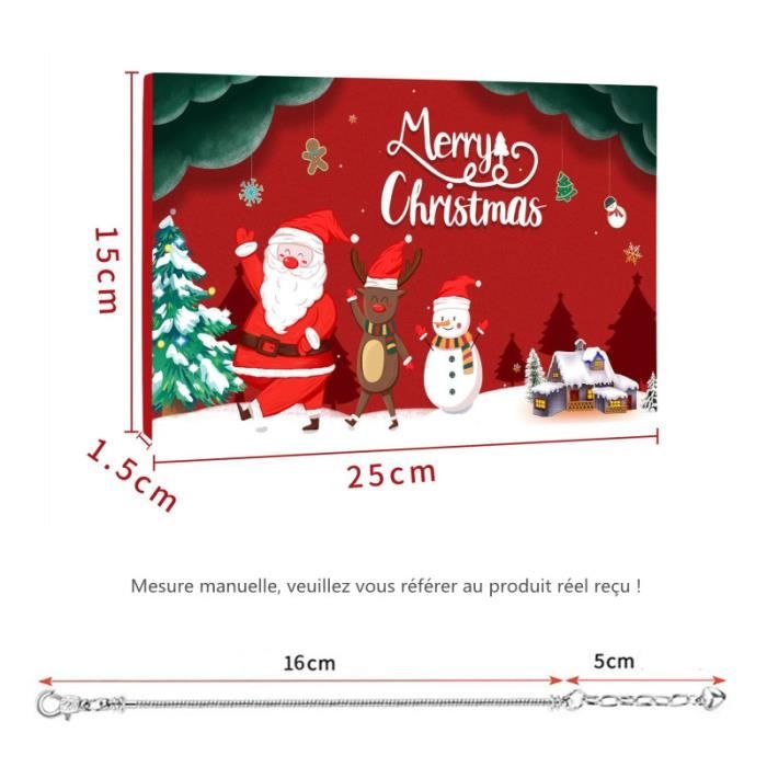 Calendrier de l'Avent Bijoux de Noël - ZGEER - DIY Bracelet - Le wapiti ...