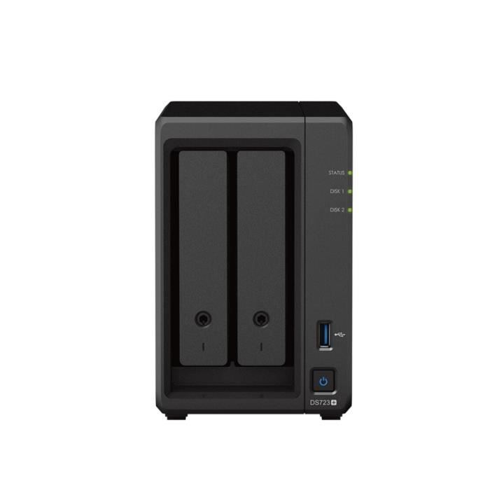 Serveur NAS Synology DS723+ 16To avec 2x disques dur ST 8To IRONWOLF ...
