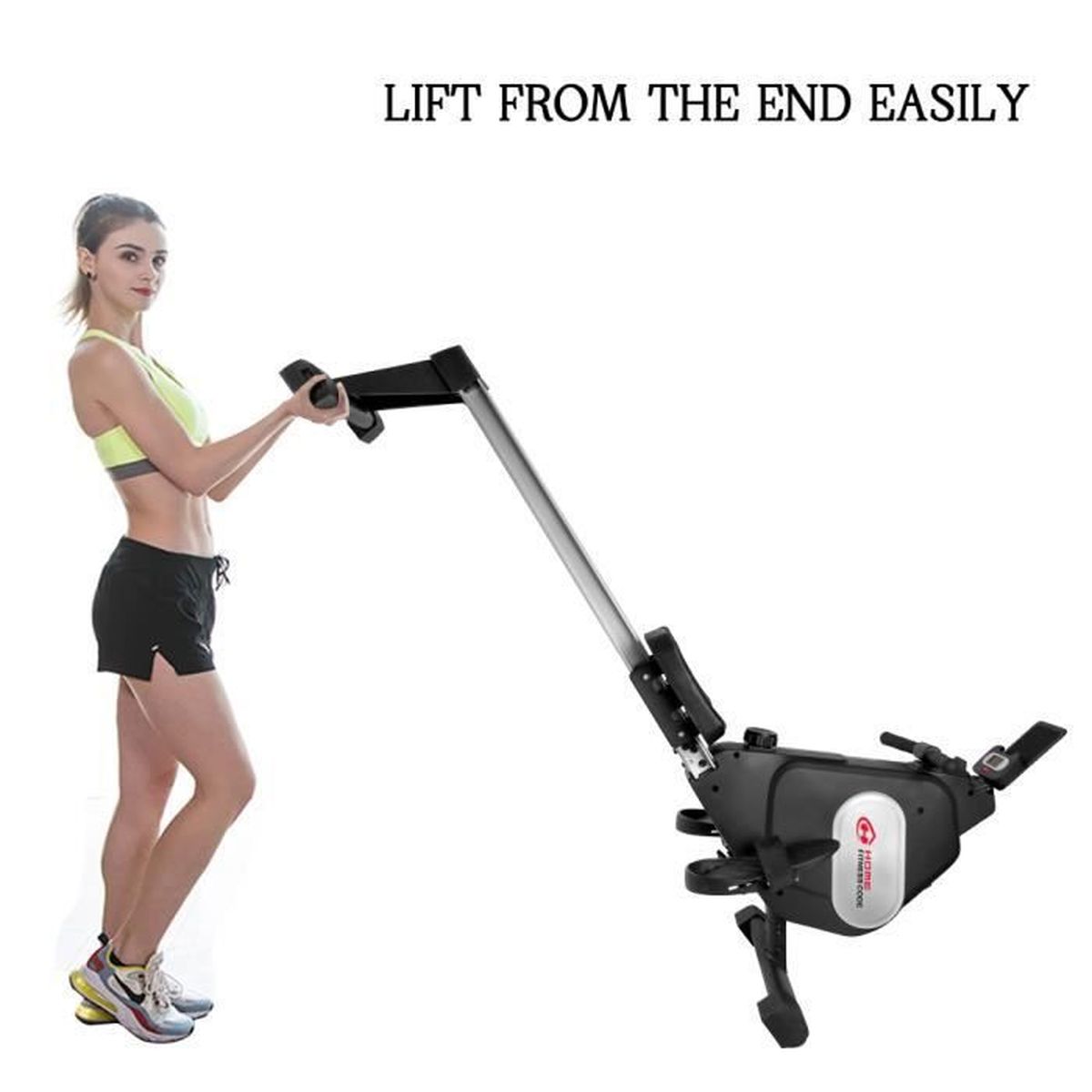 Rameur d'appartement - BIGZZIA - avec LCD Console et 16 Niveaux de ...