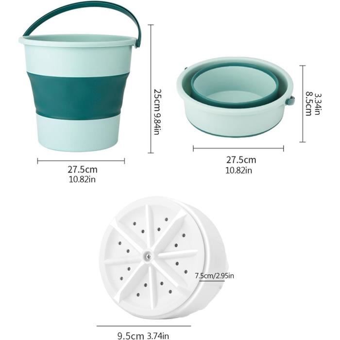 Laveuse Portative - Machine À Laver Pliable 10 L Alimentée Par Usb ...