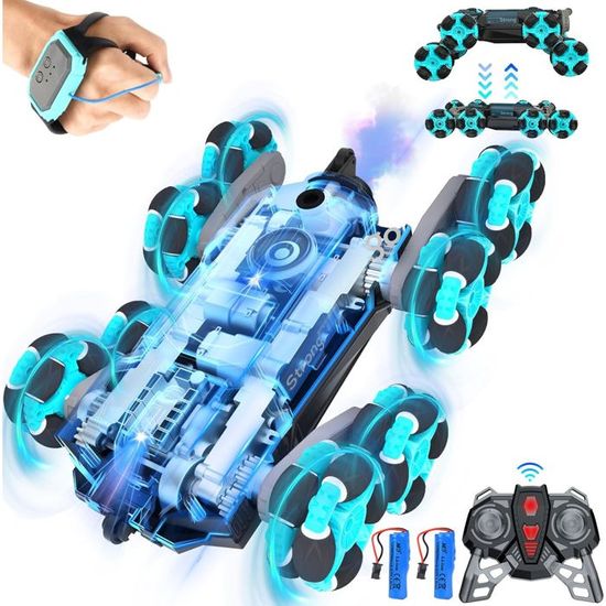 Voiture Télécommandée Pour Enfants,8Wd 2.4Ghz Voiture Rc Telecommandé,Electrique Enfants,360 ...