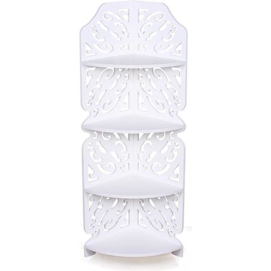 Étagère D'Angle À 4 Niveaux En Pvc Pour Salle De Bain[L3930 ...