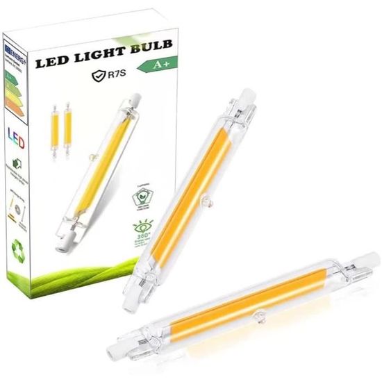 Ampoule LED R7S LED 78mm 10W Dimmable, R7S OCB LED Tubes pour ...