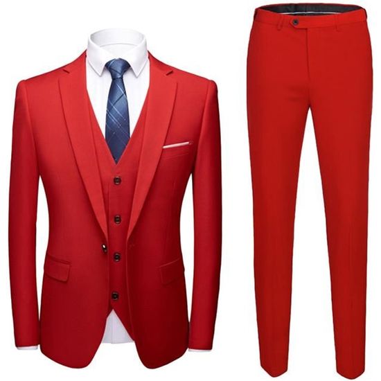 Costume Homme Mariage 3 Pièces Slim Fit Costume Affaire Cérémonie ...