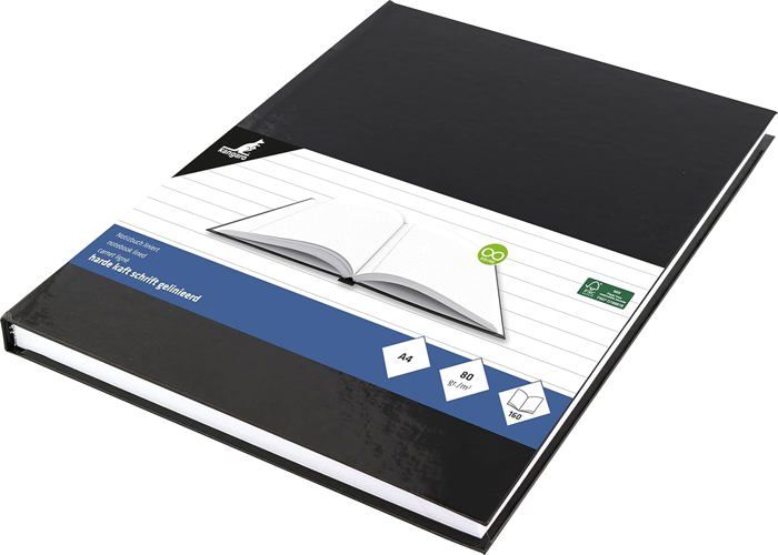 Carnet De Notes Ligné, Format A4, Couverture Rigide, 80 Feuilles, 80 G ...