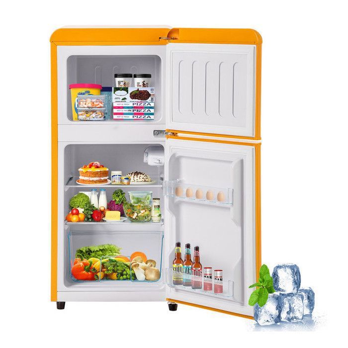 Réfrigérateur congélateur 60 litres 38L+22L, Frigo à double porte, 102 ...