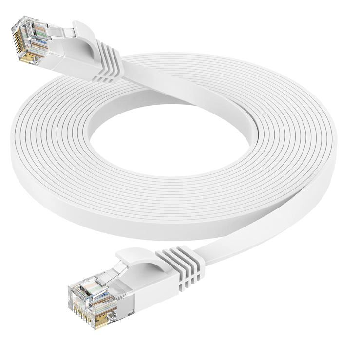 Ethernet Cable 15m Cat6 - Rj45 Flat Lan 1000Mbps Internet Cable for ...