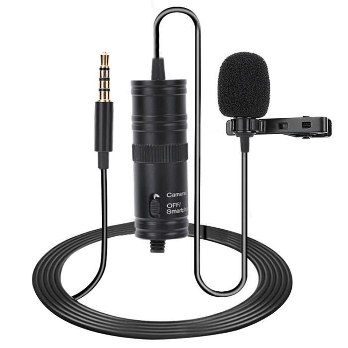 Microphone cravate cravate, mini microphone cravate portable à clip ...